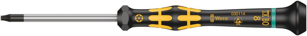 WERA 05030114001 1567 ESD MICRO TORX BO TX 8 X 60MM TORX BO DRIVER – Uberlegen